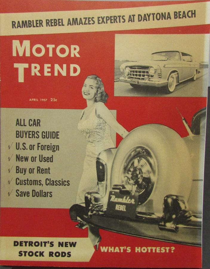 1957 AMC American Motors Rambler Rebel Sales Brochure Motor Trend ...