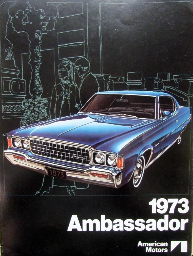 1973 American Motors Ambassador Color Military Sales Brochure Folder
