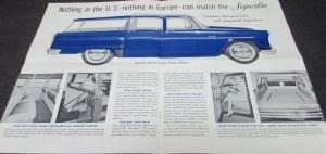 1961 1962 1963 ? Checker Original Sales Brochure XL Superba Models
