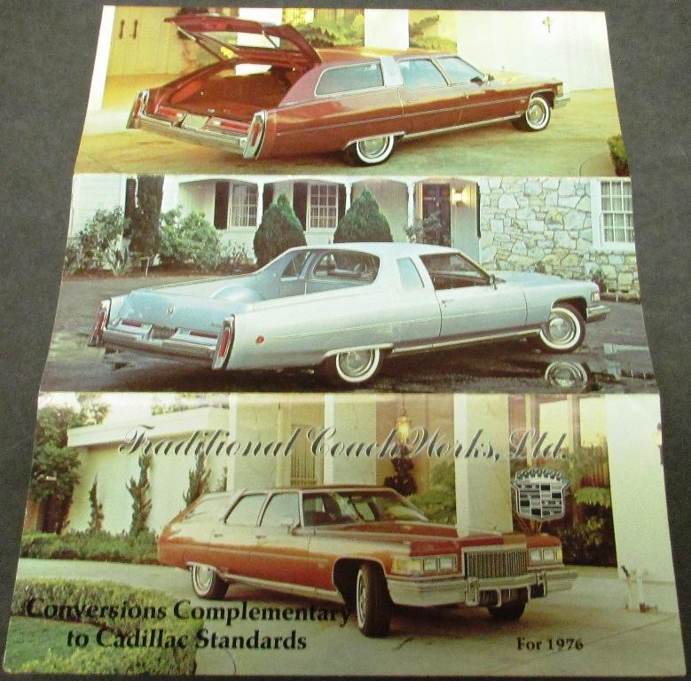 1976 Cadillac Traditional Coach Works LTD. Brochure Custom Wagon Pickup ...