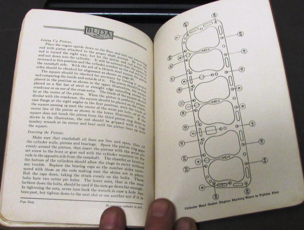 1928 Buda Engines Owners Care & Operation Manual 6 Cylinder Harvey Illinois