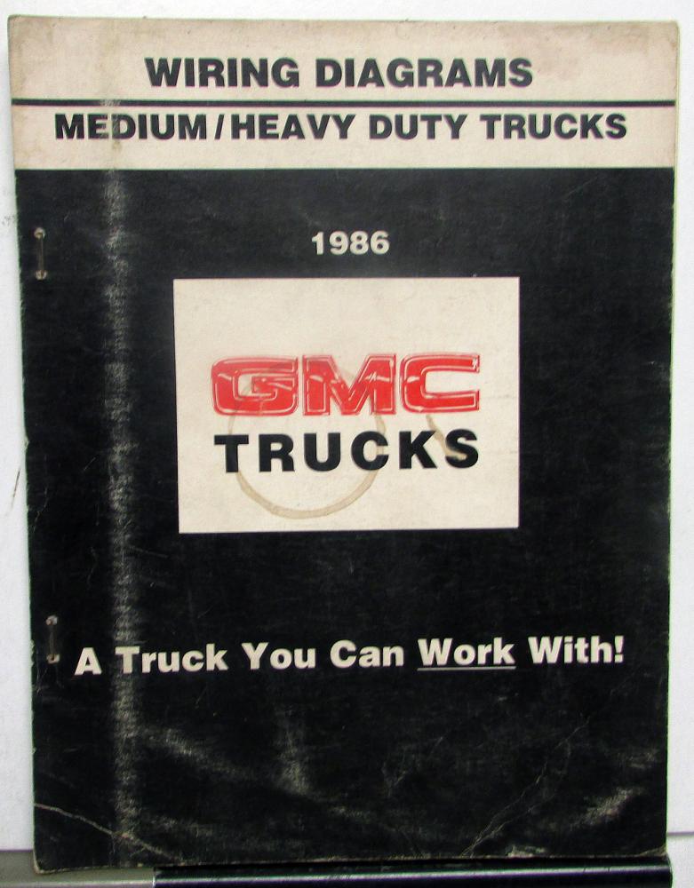 1986 GMC Electrical Wiring Diagram Dealer Manual Medium Heavy Duty Trucks