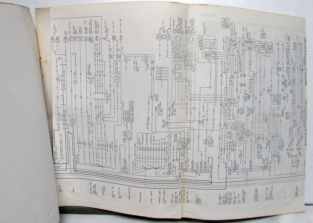 1986 GMC Electrical Wiring Diagram Dealer Manual Medium Heavy Duty Trucks