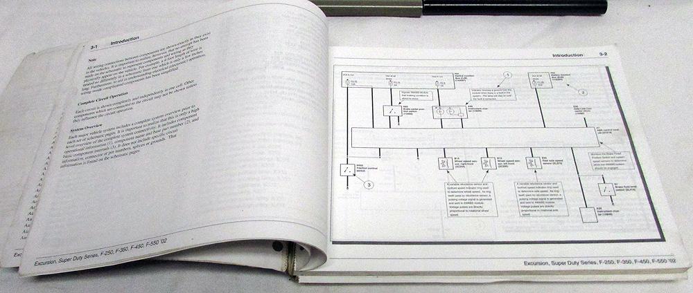 2002 Ford Electrical Wiring Diagram Manual Excursion F SuperDuty 250 ...
