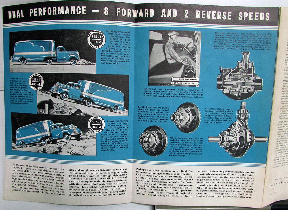 1937 1938 GMC Truck Model T16 One & A Half & Two Ton Range Sales ...