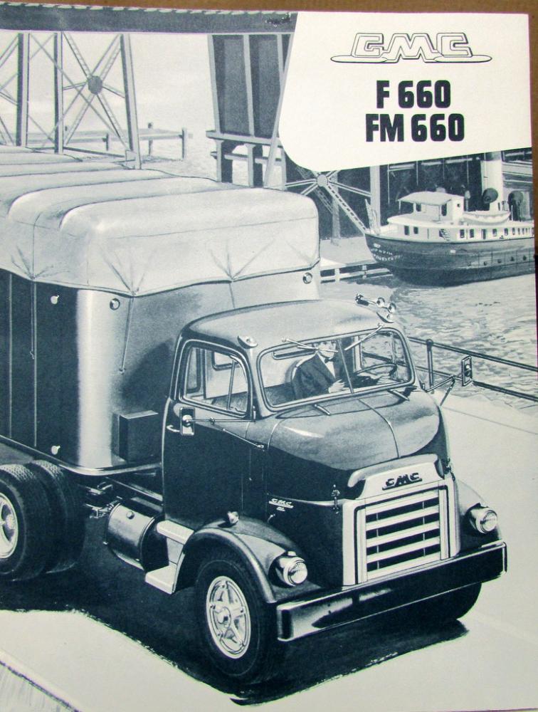 1956 GMC F & FM 660 Truck Series Sales Brochure Folder Original